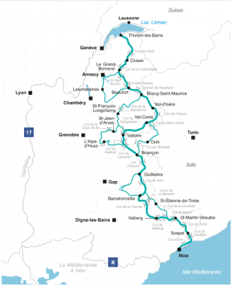 Les plus hauts sommets à vélo sur la route des Grandes Alpes